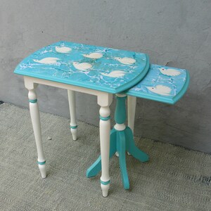 Seagulls Side Tables, Two Coffee Tables, Nest Tables Set, Nautical ...