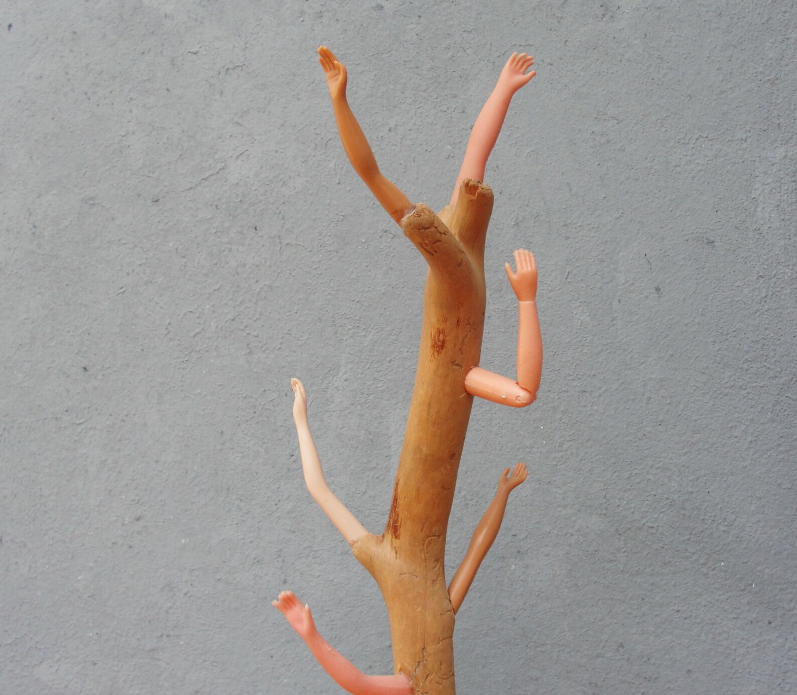 Rain Prayer Tree Wood Plastic and Metal Sculpture Mixed - Etsy
