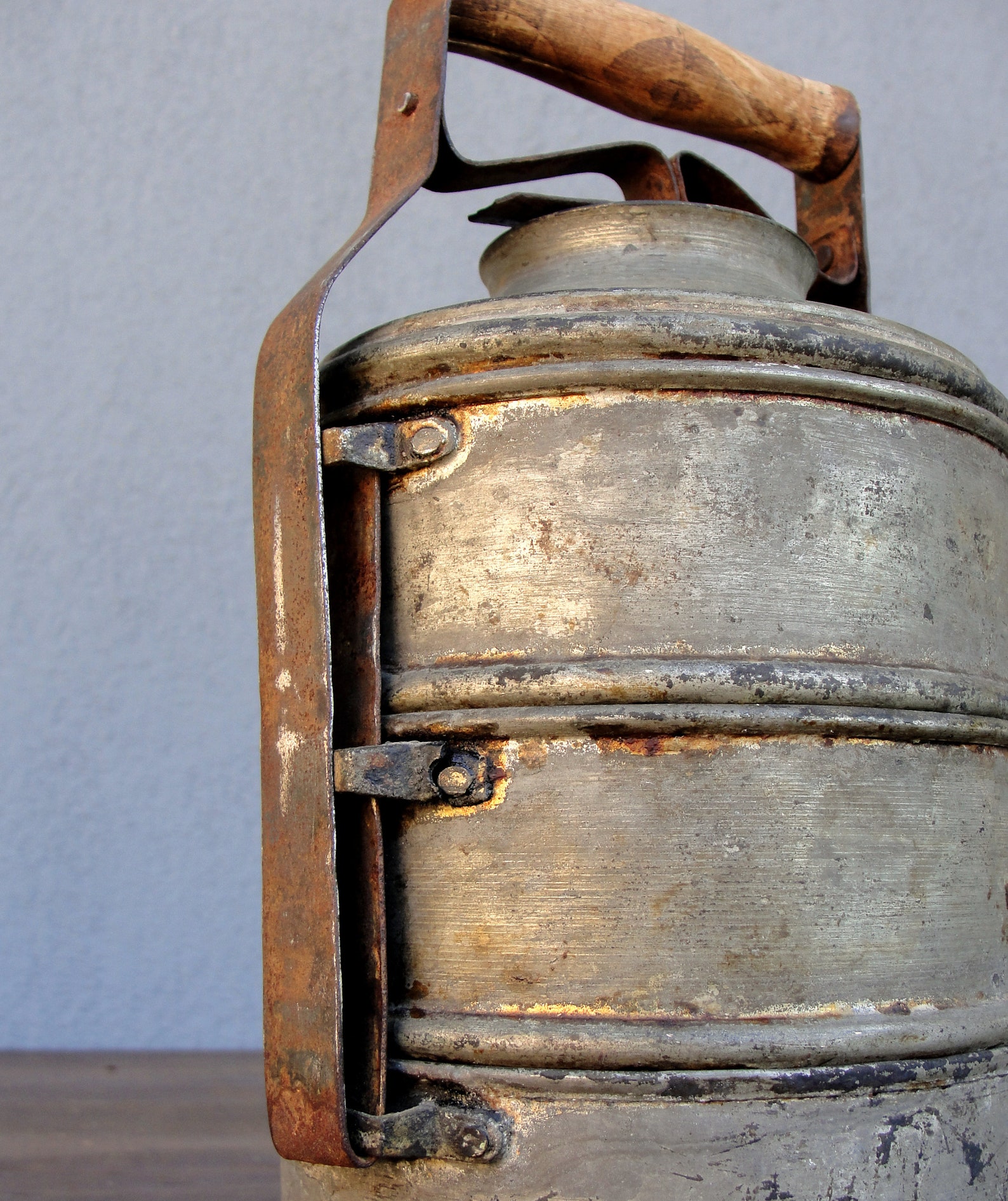 Vintage Food containers Tiffin Vintage Copper Compartments | Etsy