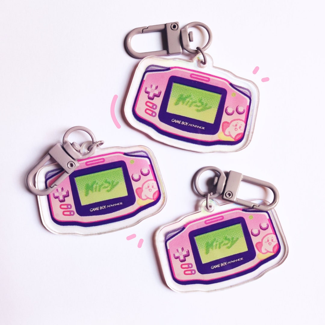 Kirby Acrylic Keychain - Nintendo Game Boy Advance / Cute and Pink ...
