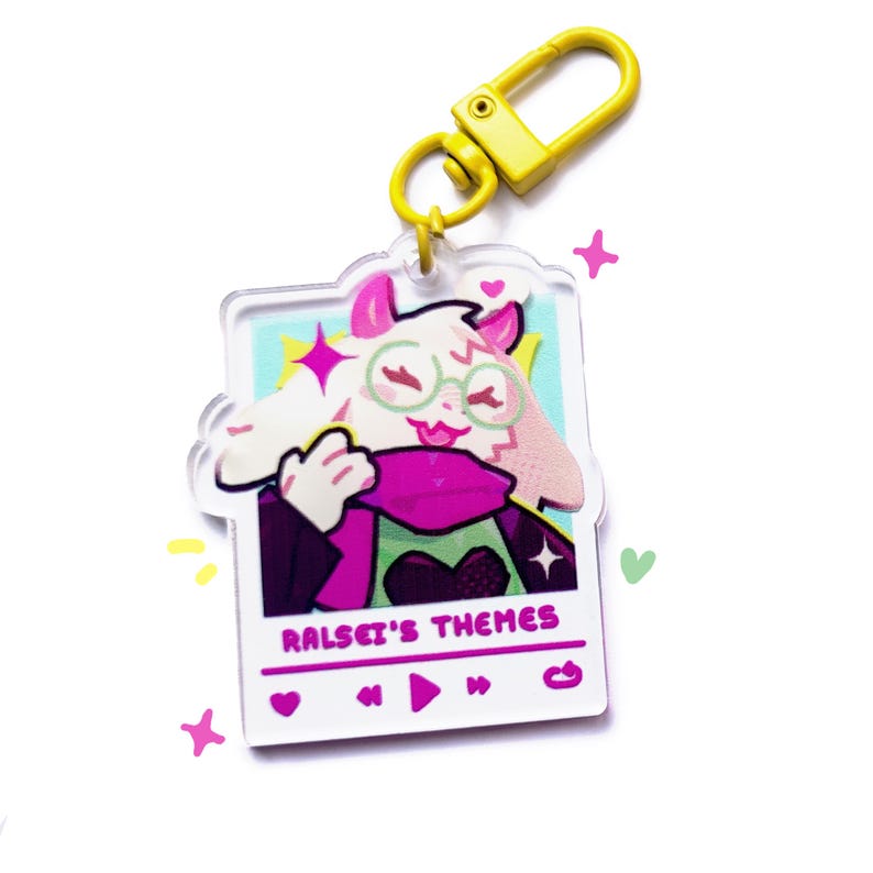 Deltarune Keychains : Kris, Ralsei and Susie - Etsy