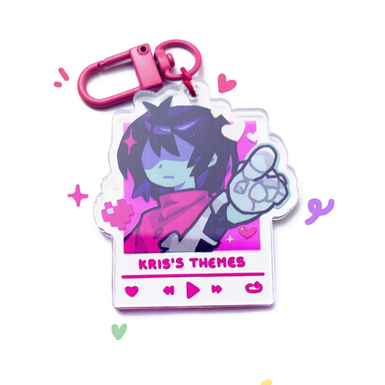 Deltarune Keychains : Kris, Ralsei and Susie - Etsy