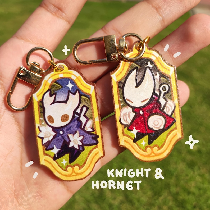 Hollow Knight & Hornet Keychains, Silksong - Etsy