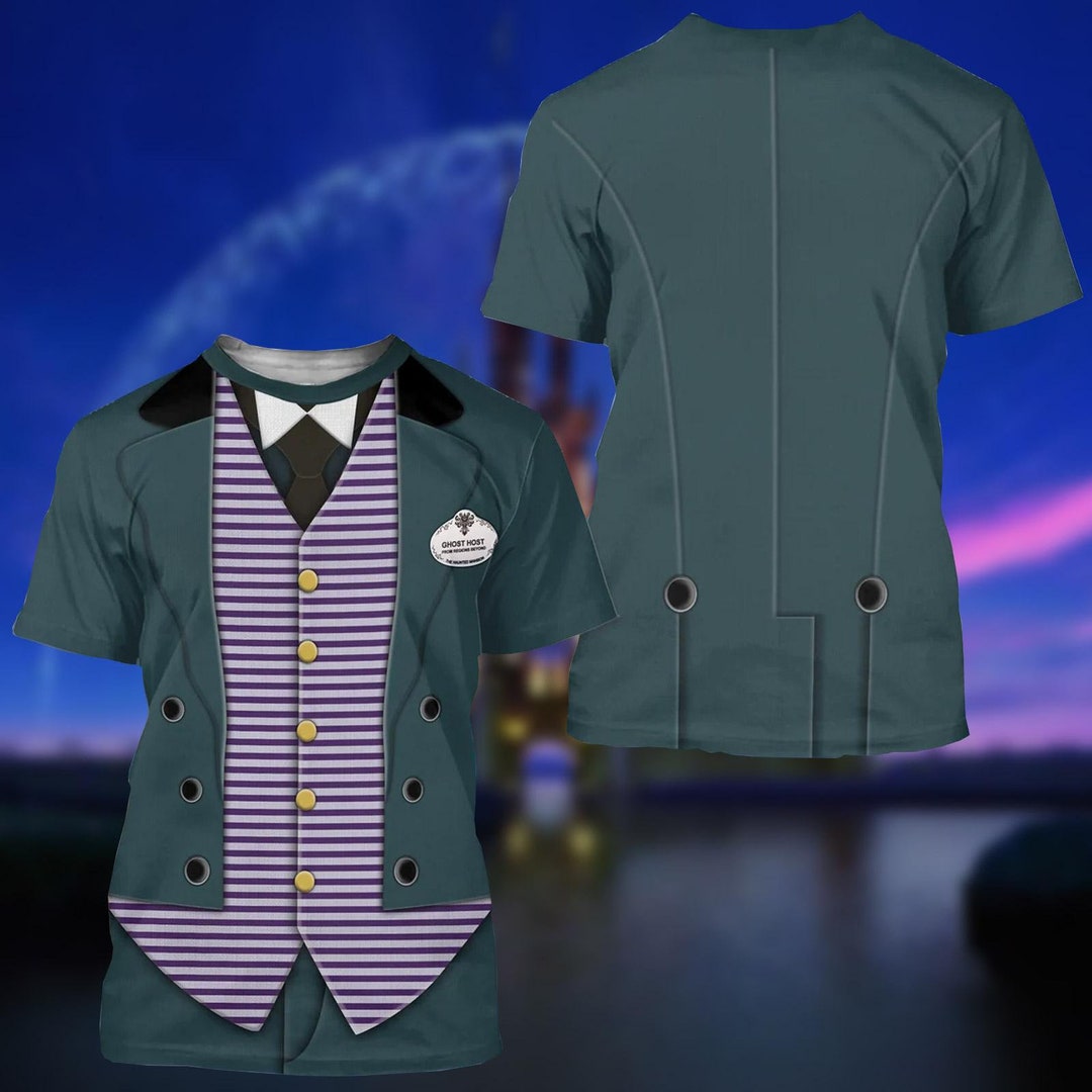 Haunted Men Butler Shirt, Haunted Halloween Costume for Family Group T ...