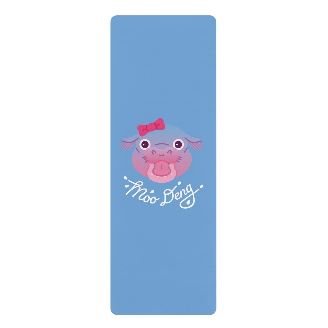 Hippo Skin Rubber Moo Deng Yoga Mat - Etsy