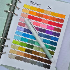 Distress 72 Colors Swatch Chart - Etsy