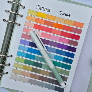 Distress 72 Colors Swatch Chart - Etsy