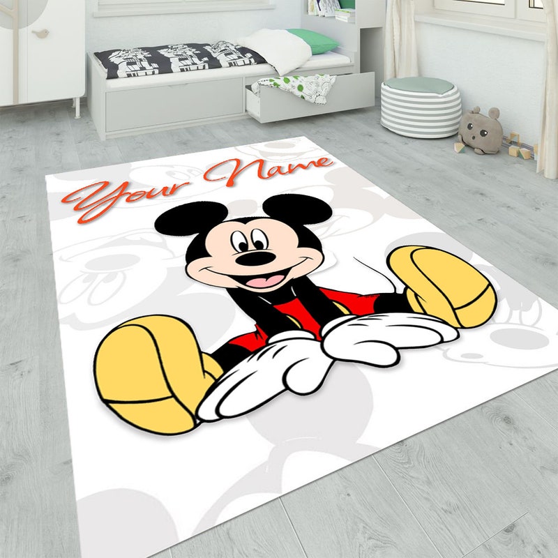 Mickey Mouse Rug - Etsy