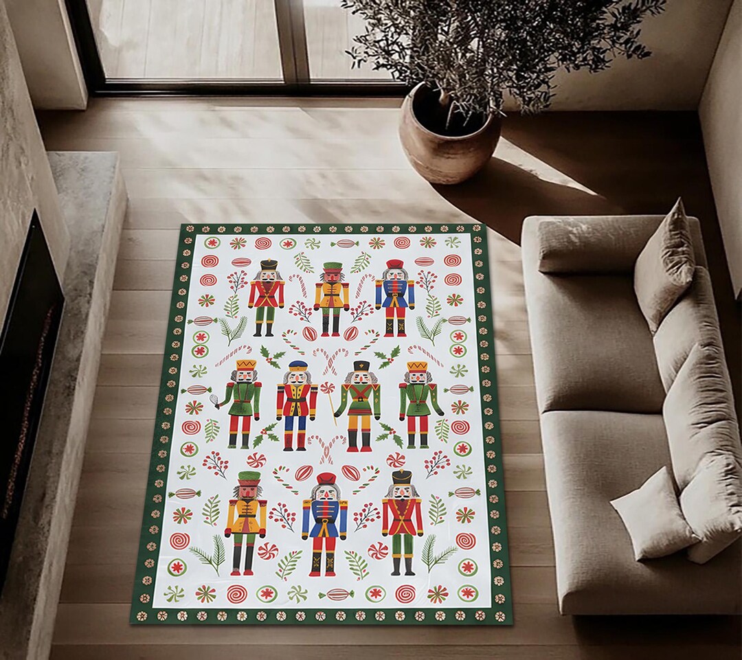 Nutcracker Rug, Festive Holiday Room Mat - Etsy