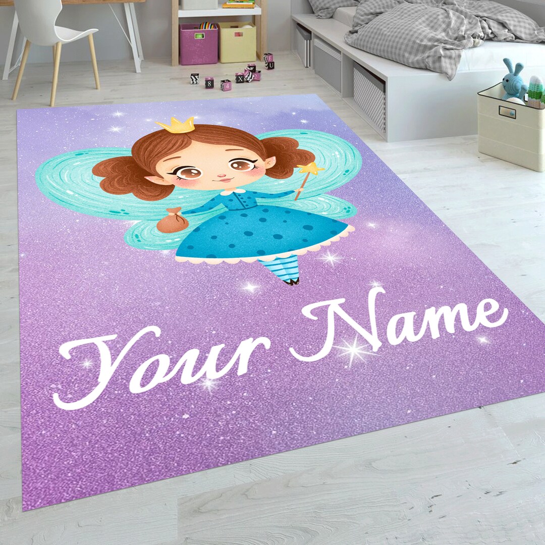 Personalized Rug,fairy Rug, Kids Room Rug, Custom Rug,gift for Kids ...