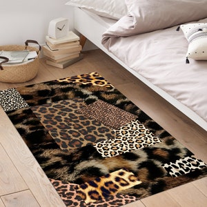 Leopard Print Area Rug: Modern Animal Skin Patterned Carpet - Etsy