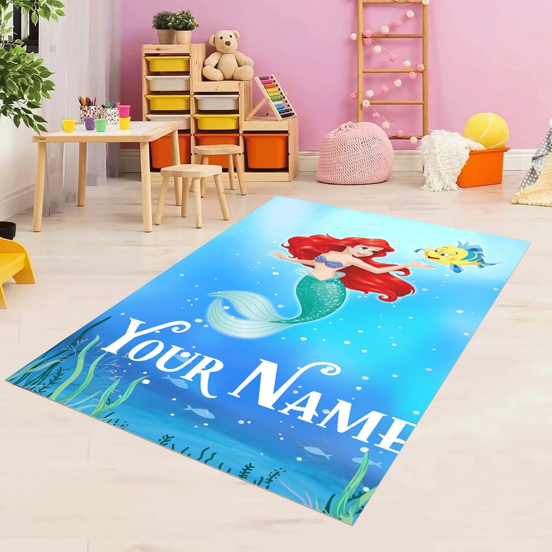 Underwater Rug,the Little Mermaid Rug, Kids Room Rug,gift for Kids ...