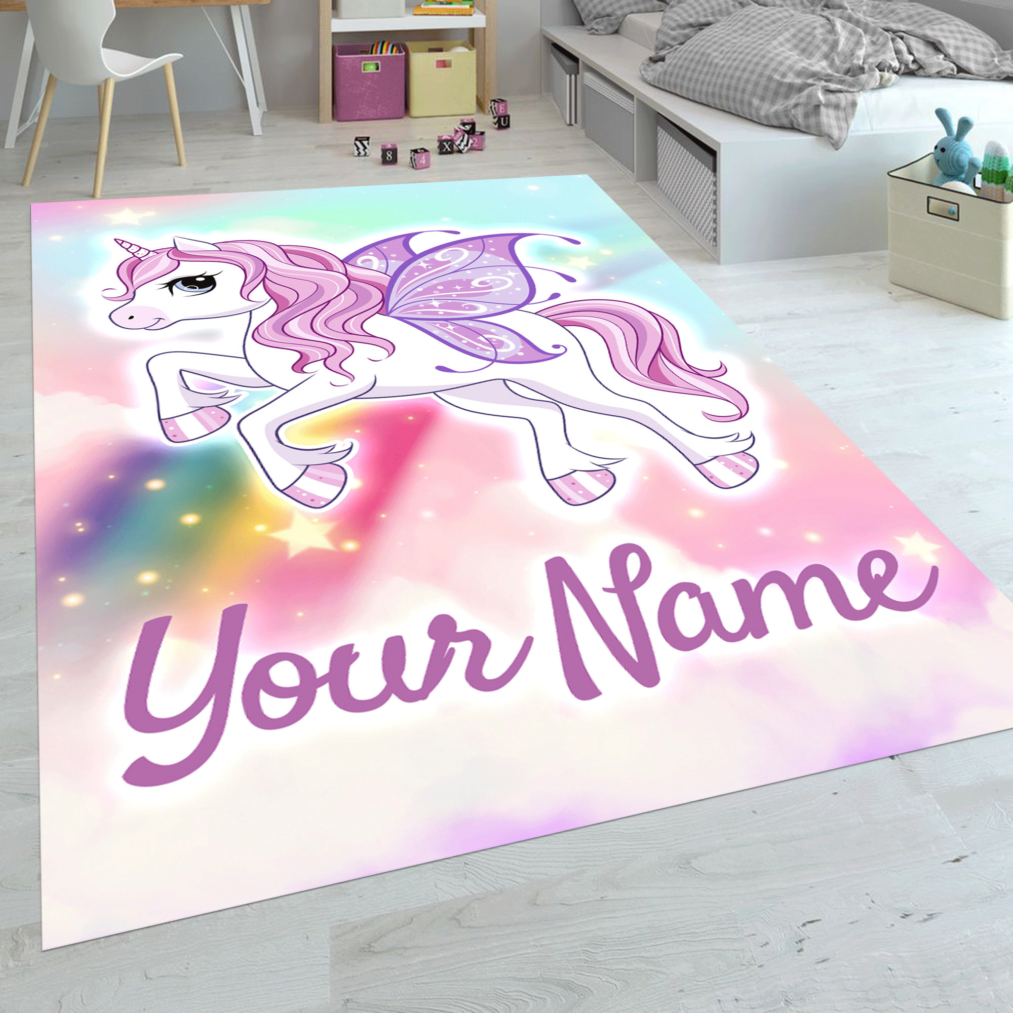 Pony Playmat for Kids Room Rug, Custom Rug,gift for Kids, Nursery Rug ...