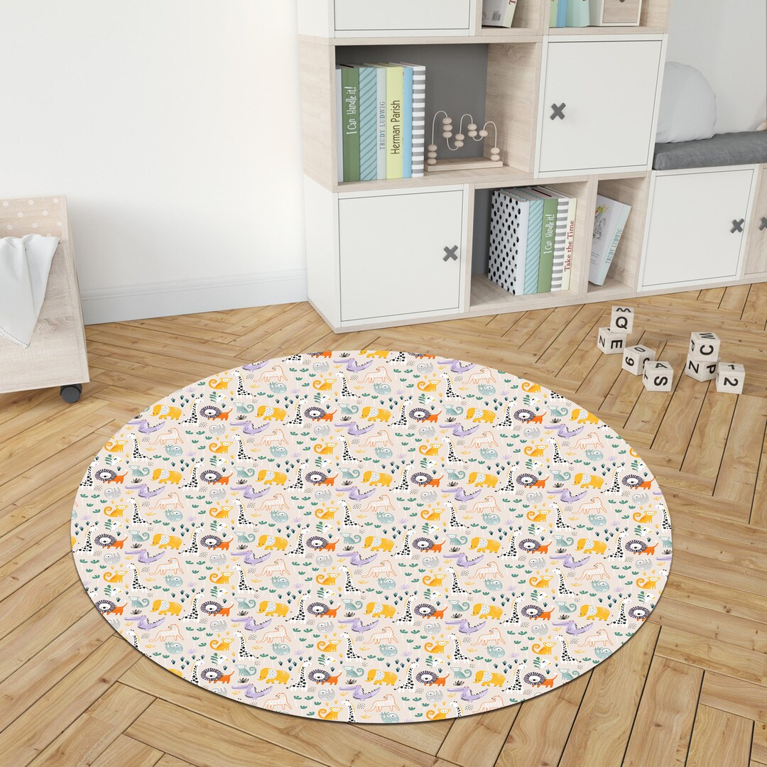 Monkey Rug,leon Rug, Crocodile Rug, Animal Rug, Cute Rug, Kids Room Rug ...