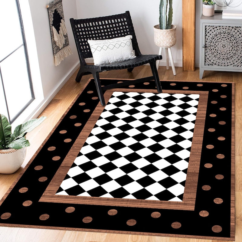Checkerboard Rug - Etsy