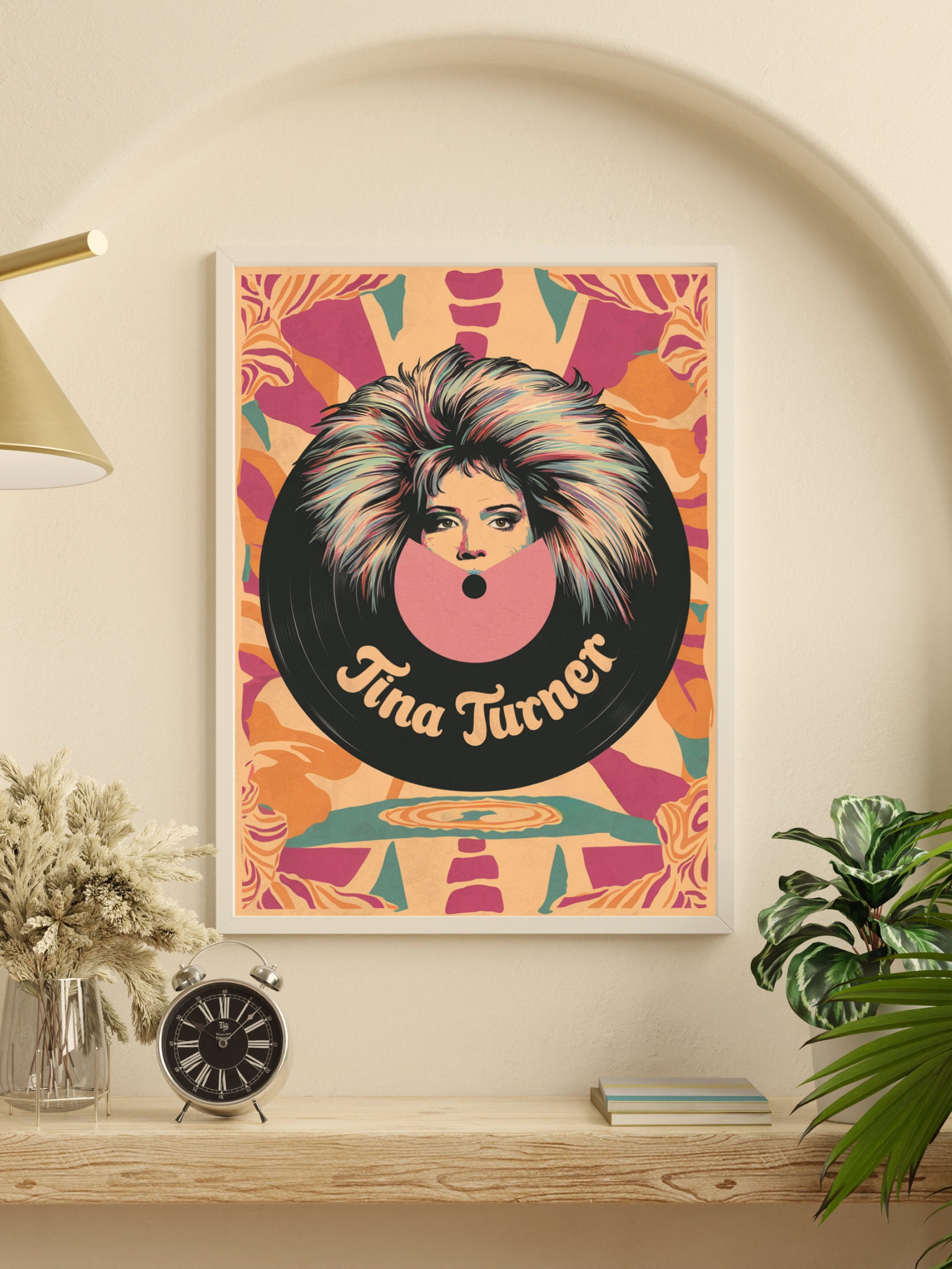 Retro Music Icons Poster, 60s-90s Legends Wall Art, Vintage Music Decor ...