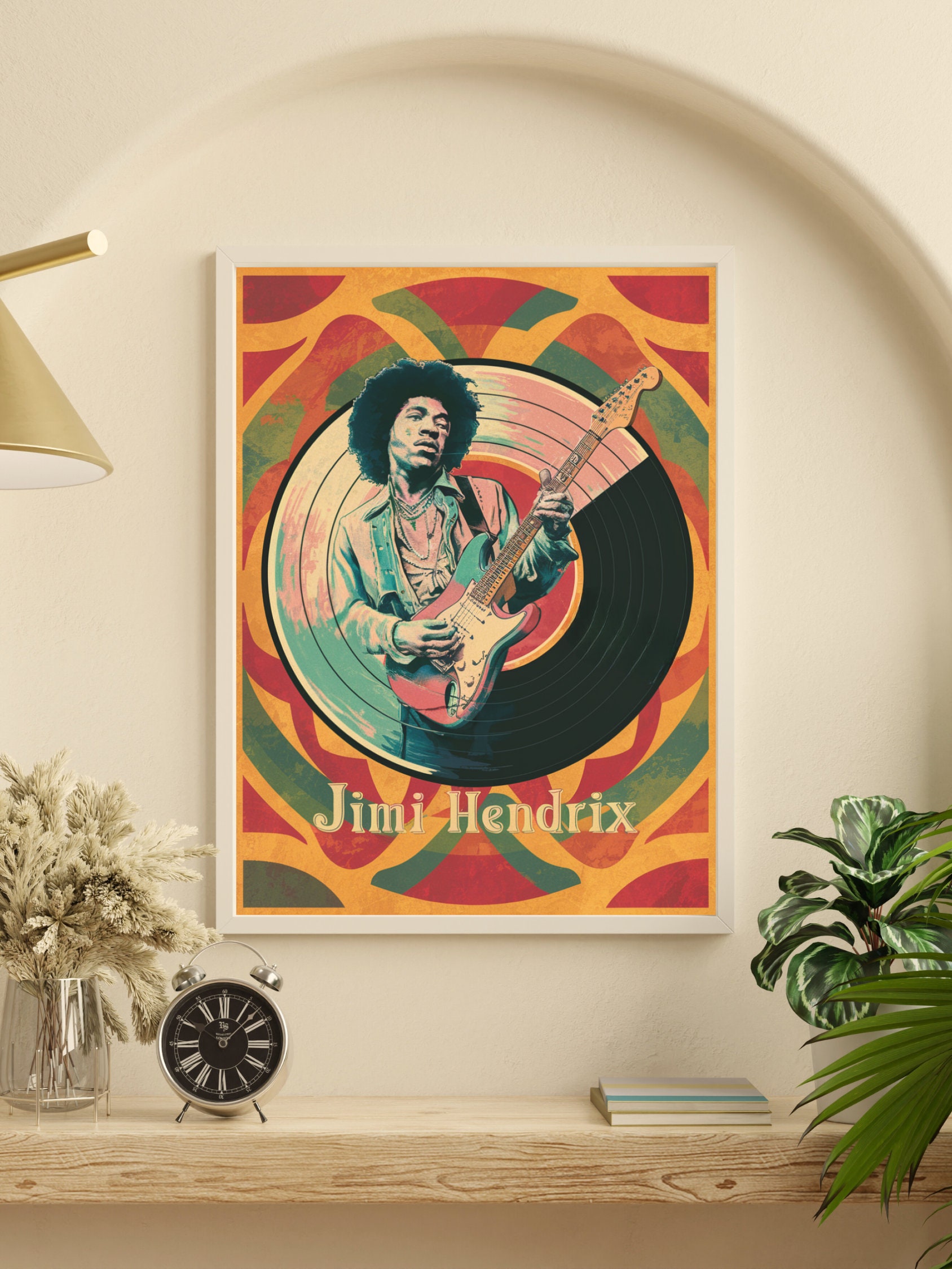 Retro Music Icons Poster, 60s-90s Legends Wall Art, Vintage Music Decor ...