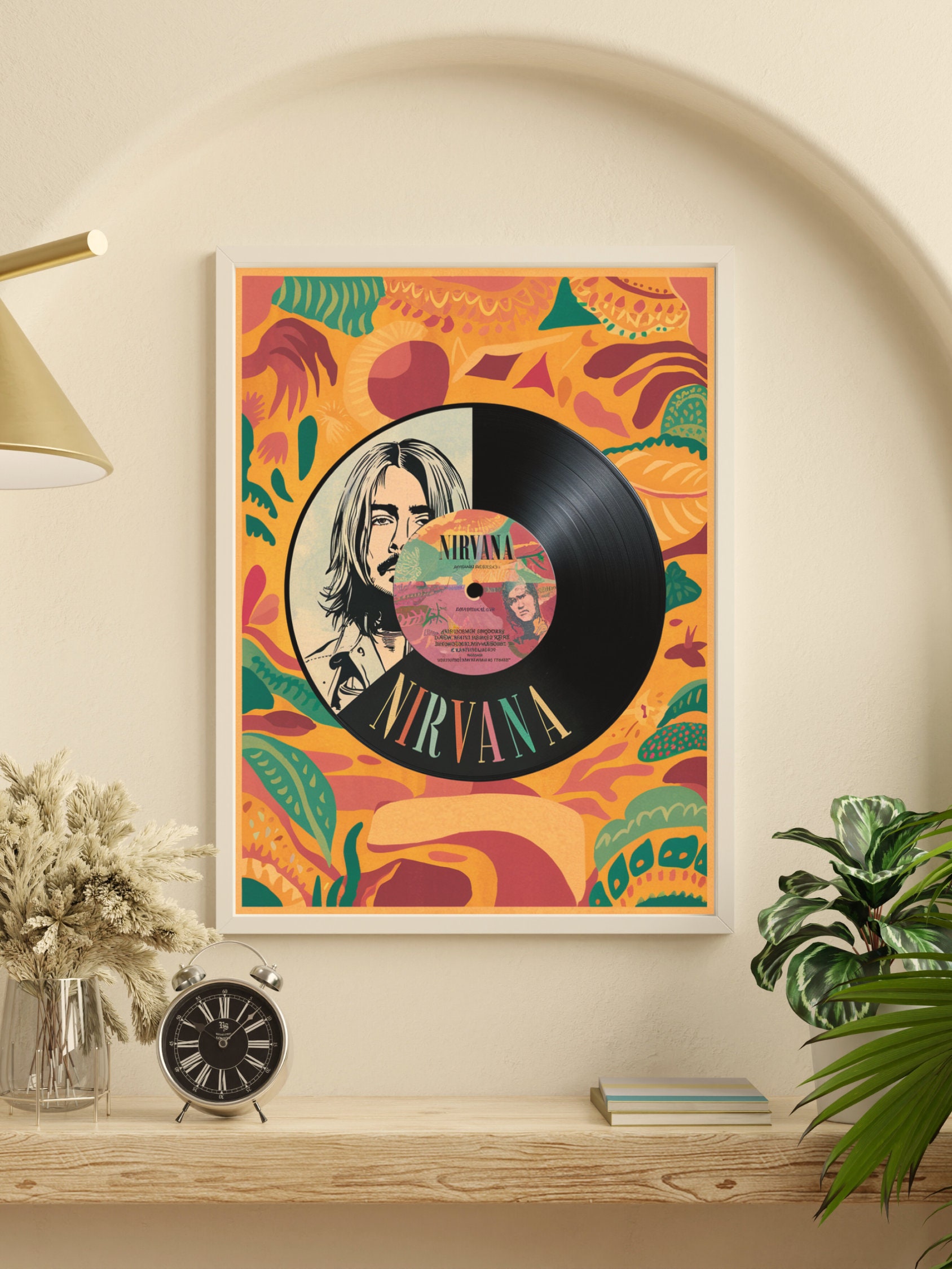 Retro Music Icons Poster, 60s-90s Legends Wall Art, Vintage Music Decor ...