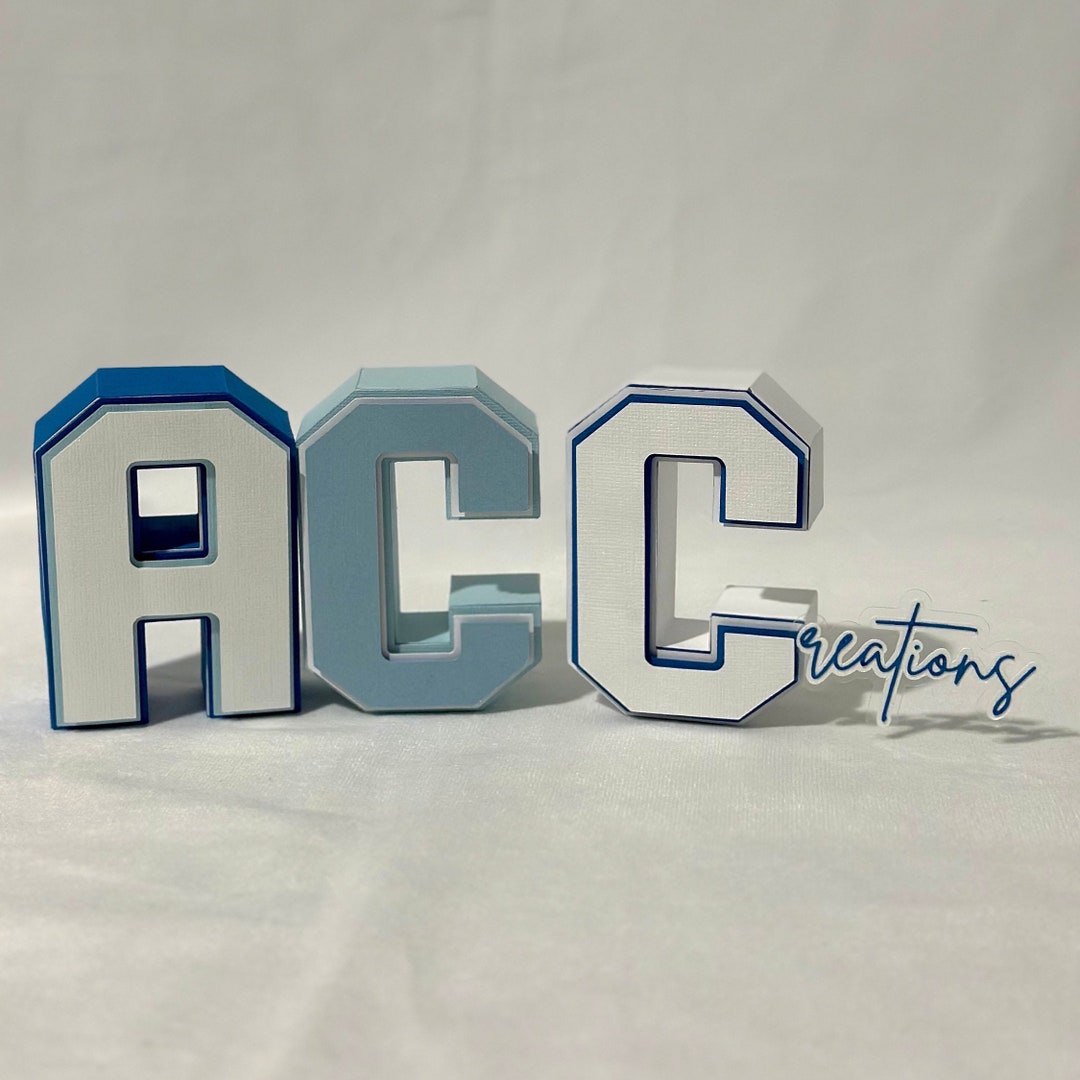 3D Letters, 3D Centerpieces, Favor Table Decor, Cake Table Decoration ...