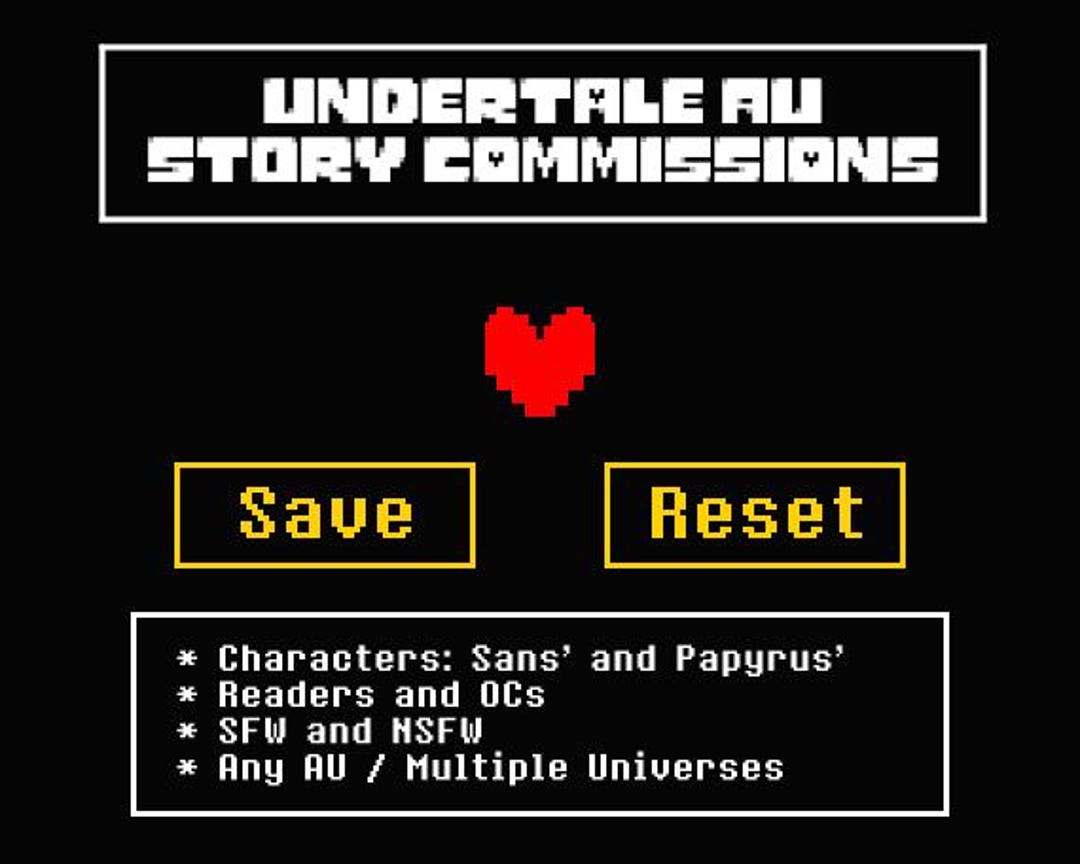 Undertale Au Story Commissions Sans Papyrus Readers Ocs - Etsy