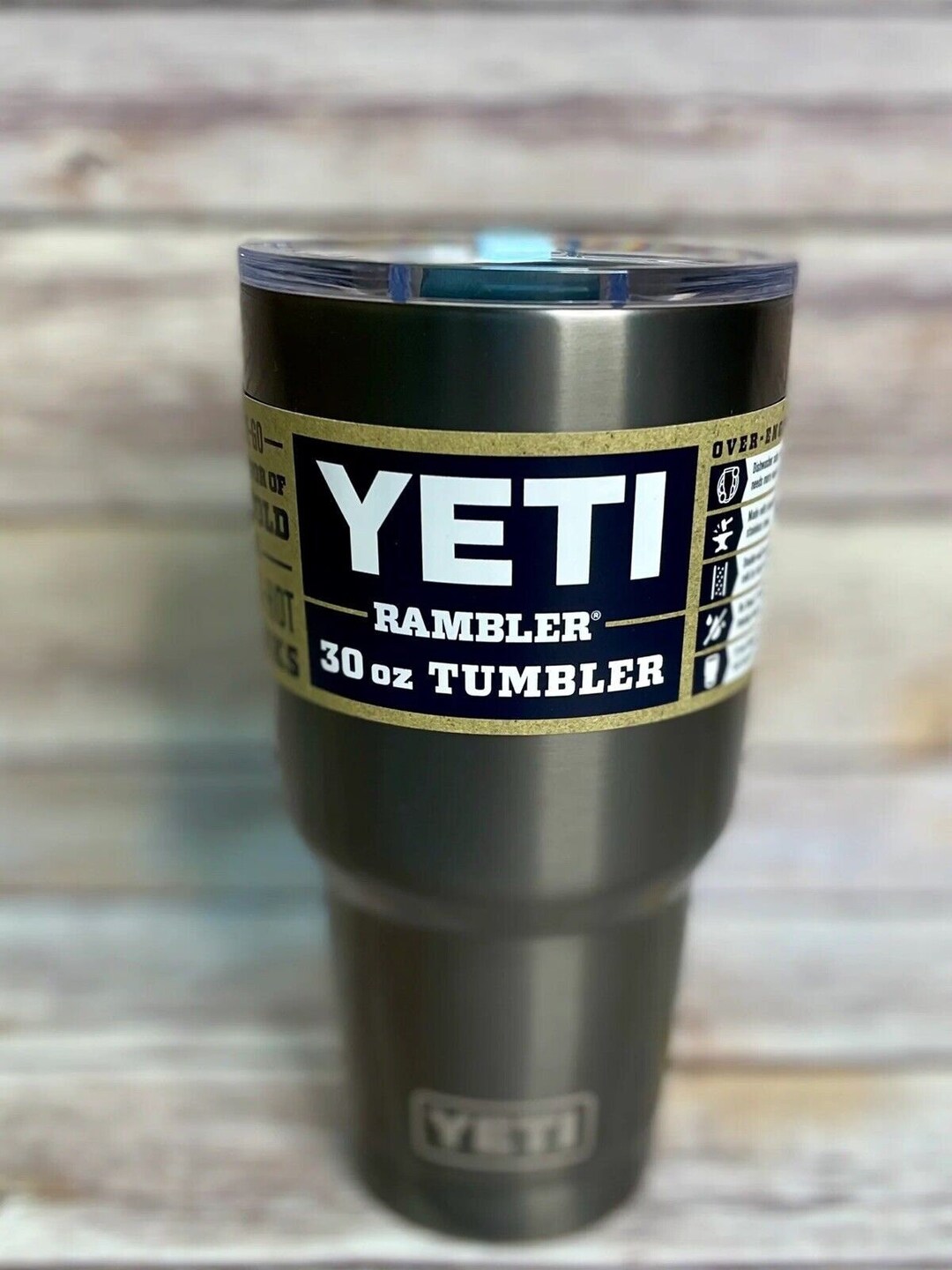 Yeti Rambler 30oz Stainless Steel Tumbler Graphite - Etsy
