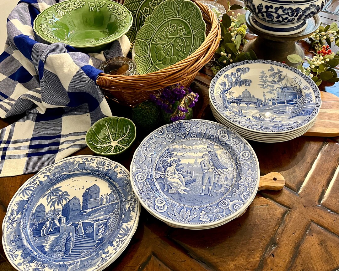 Spode Blue Room Collection GREEK Dinner Plate From the Traditions ...