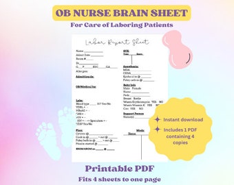 Labor and Delivery Report Sheet - Etsy