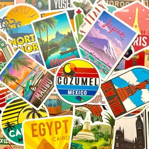 Travel Stickers | World City and Country Stickers | International ...
