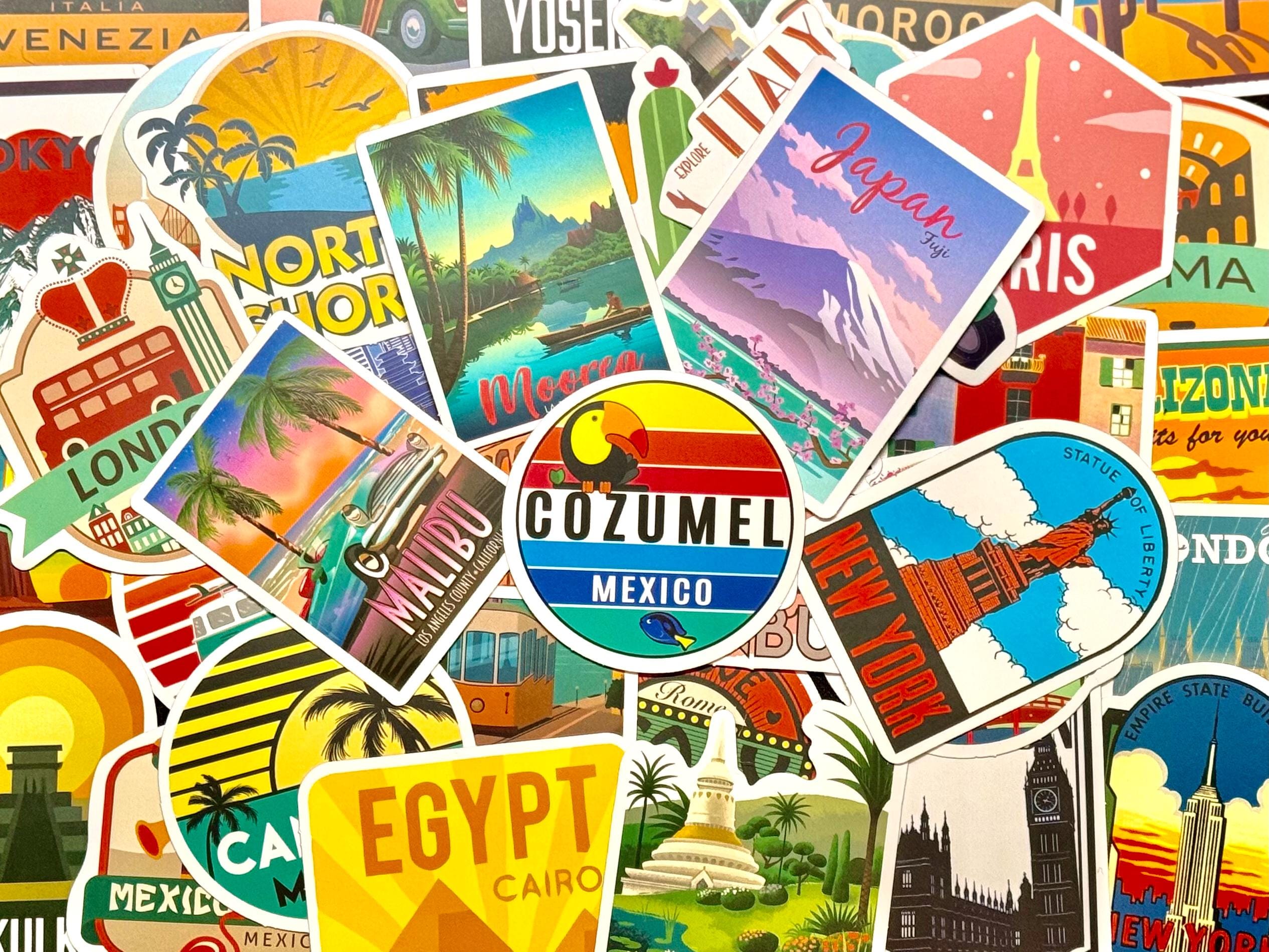 Travel Stickers | World City and Country Stickers | International ...