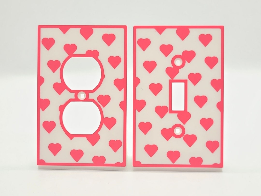 Decorative Faceplate - Heart Pattern - Etsy