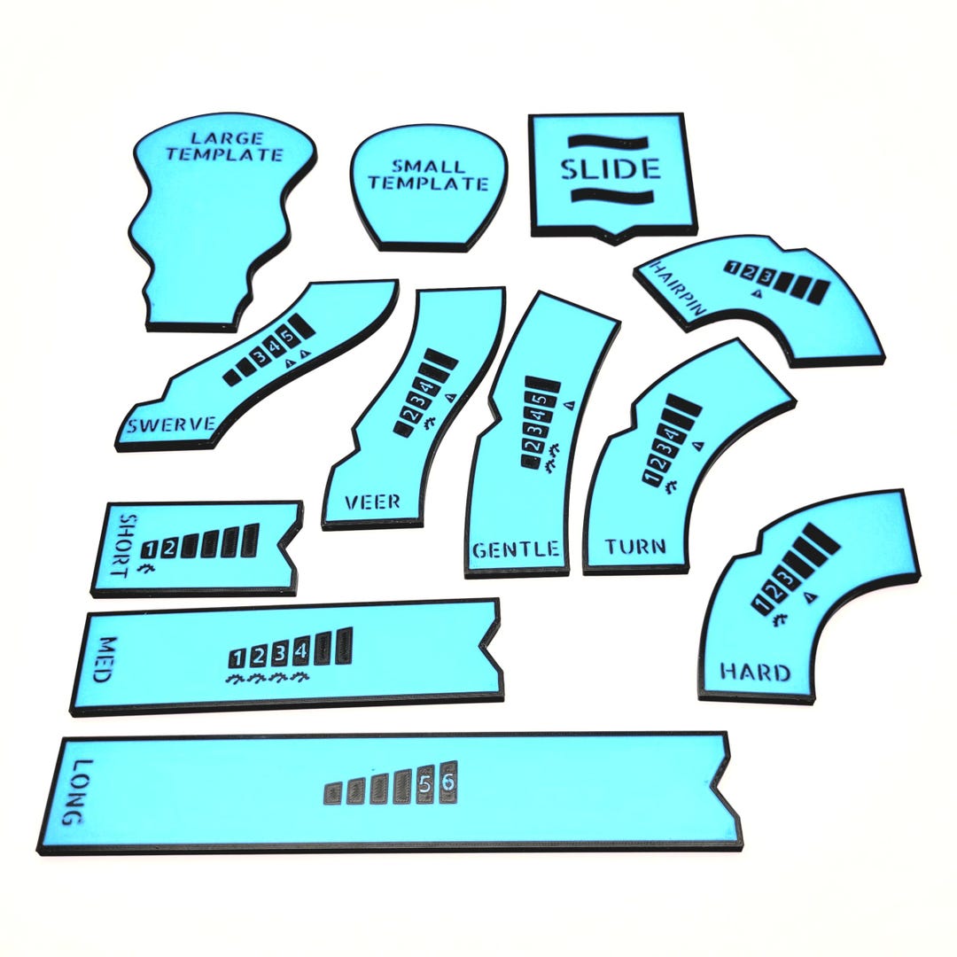 Gaslands Movement Templates - Etsy