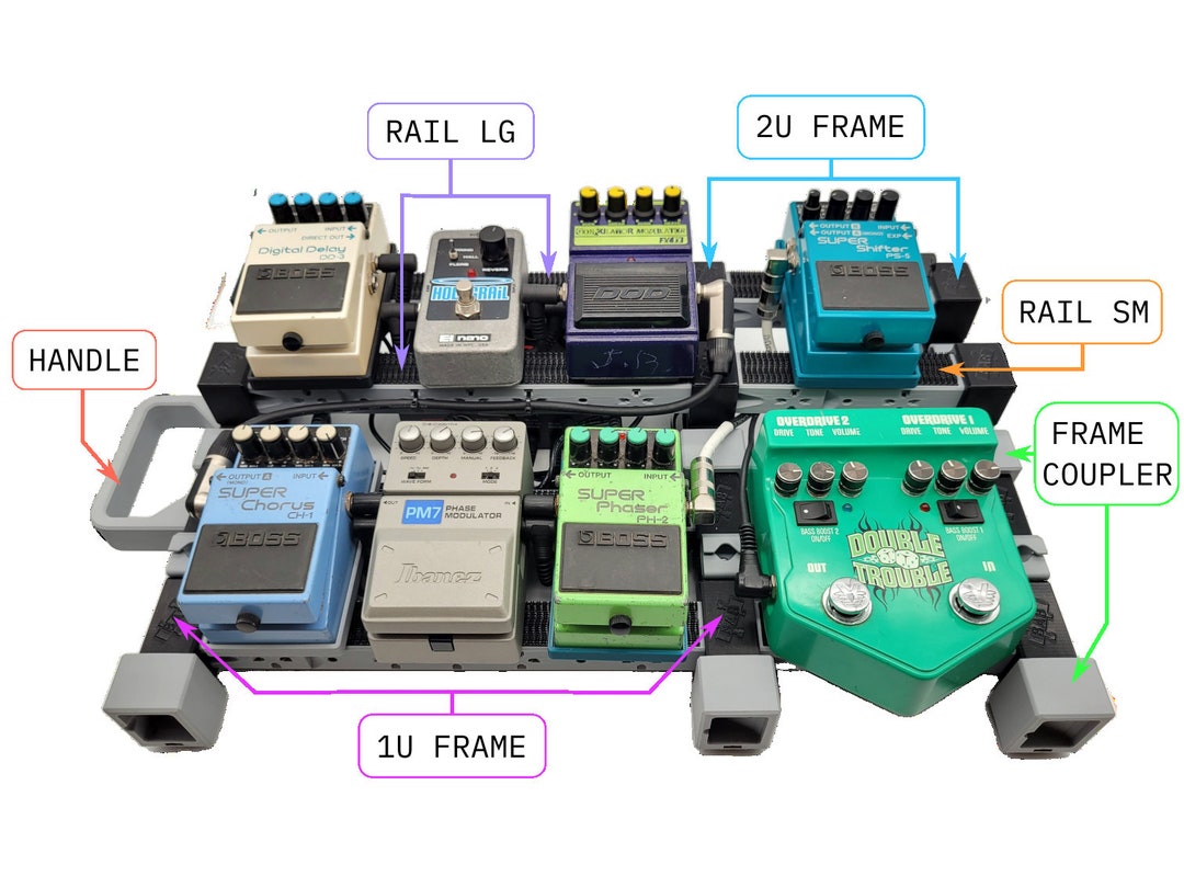 Bolt-a-board Modular Pedalboard System - Parts - Etsy