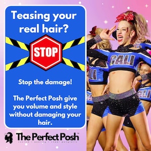THE PERFECT POSH | Cheer Posh Ponytail – 100% Real Human Hair | Custom ...