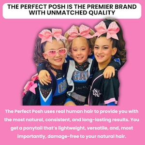 THE PERFECT POSH | Cheer Posh Ponytail – 100% Real Human Hair | Custom ...