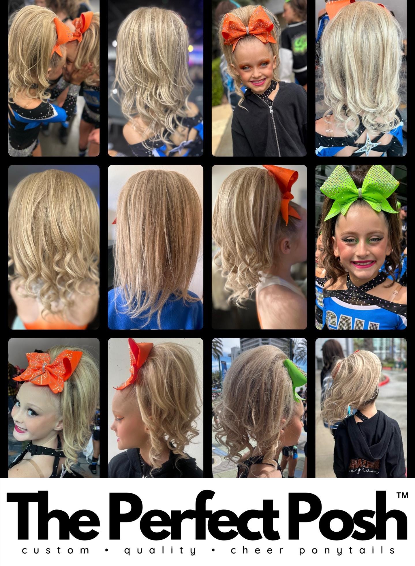 THE PERFECT POSH | Cheer Posh Ponytail – 100% Real Human Hair | Custom ...