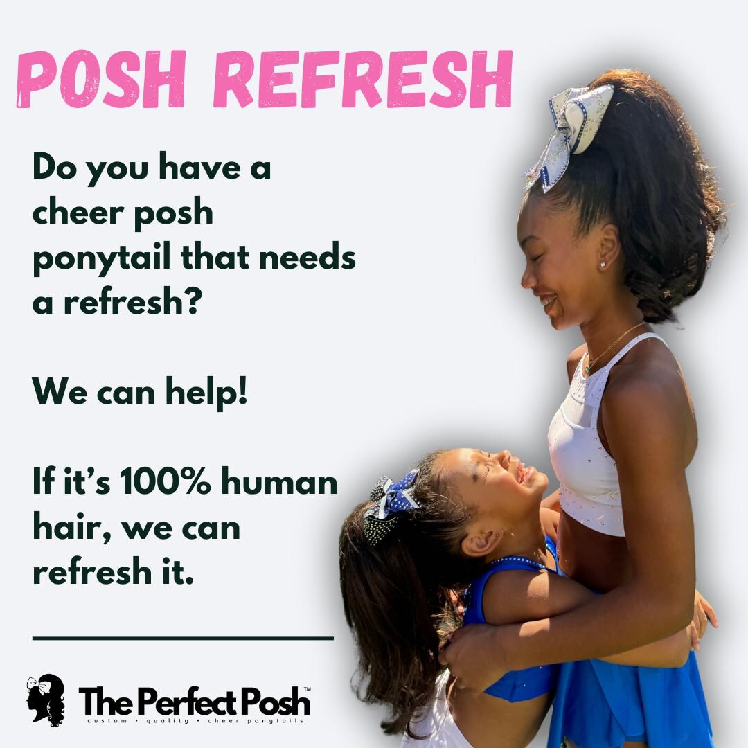 Cheer Posh Ponytail REFRESH | the Perfect Posh - Etsy