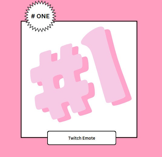 Number 1 Emote - Etsy