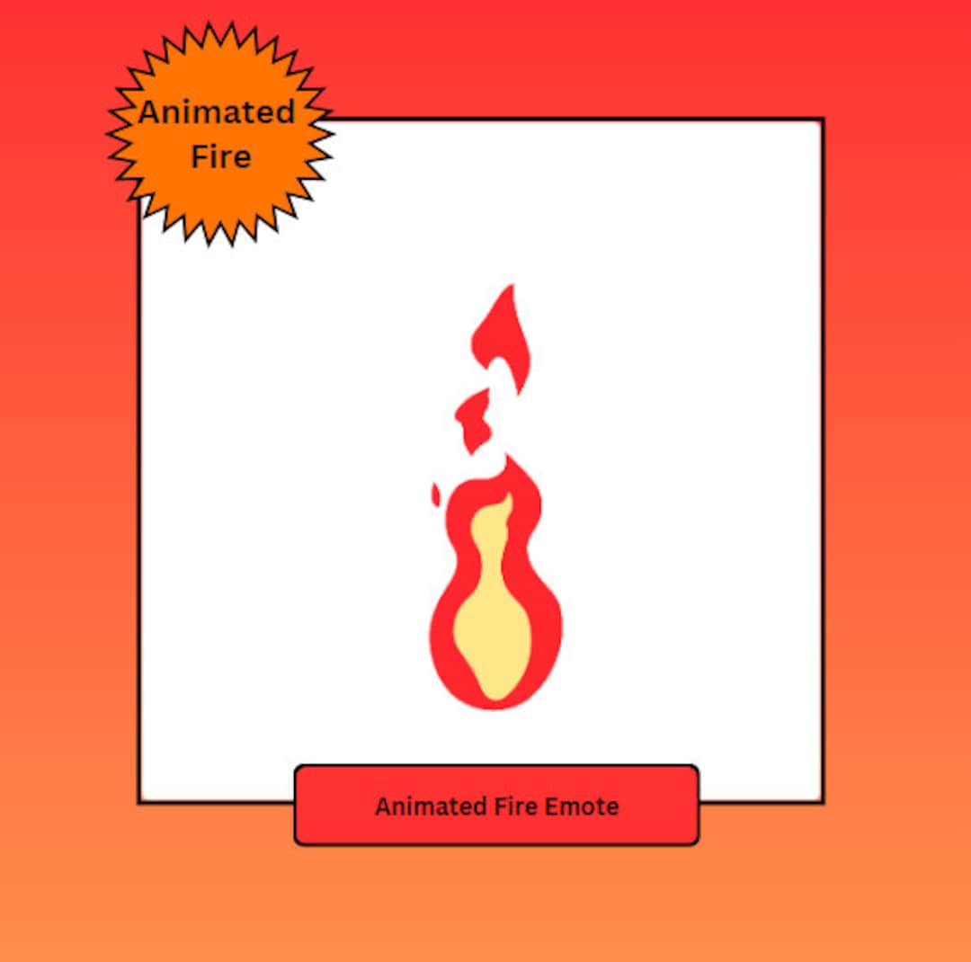 Animated Fire Emote - Etsy