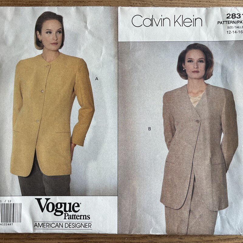 Vogue Jacket Pattern - Etsy