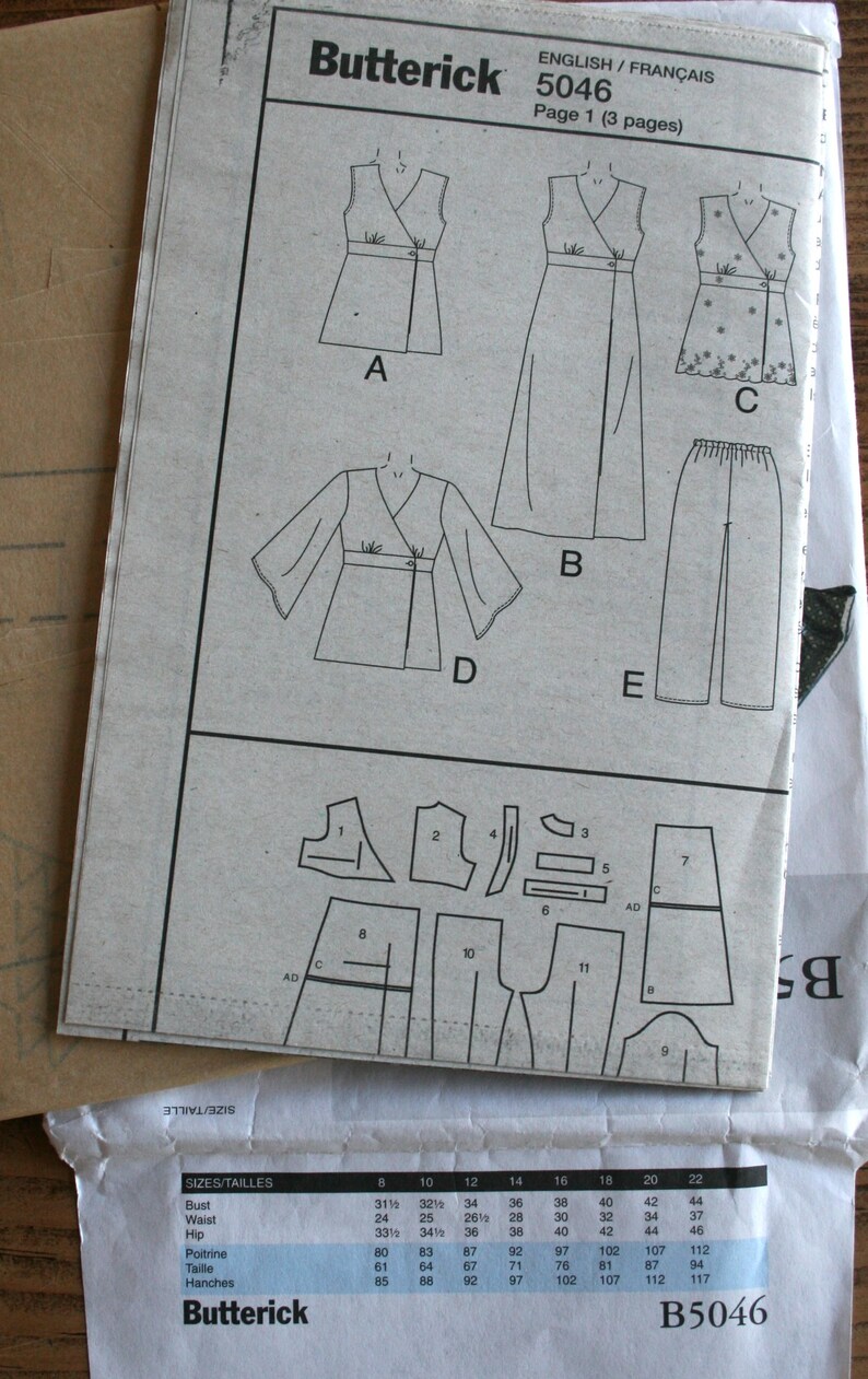 Butterick Fast & Very Easy Sewing Pattern 5046 Sizes 16, 28, 30, 22 ...