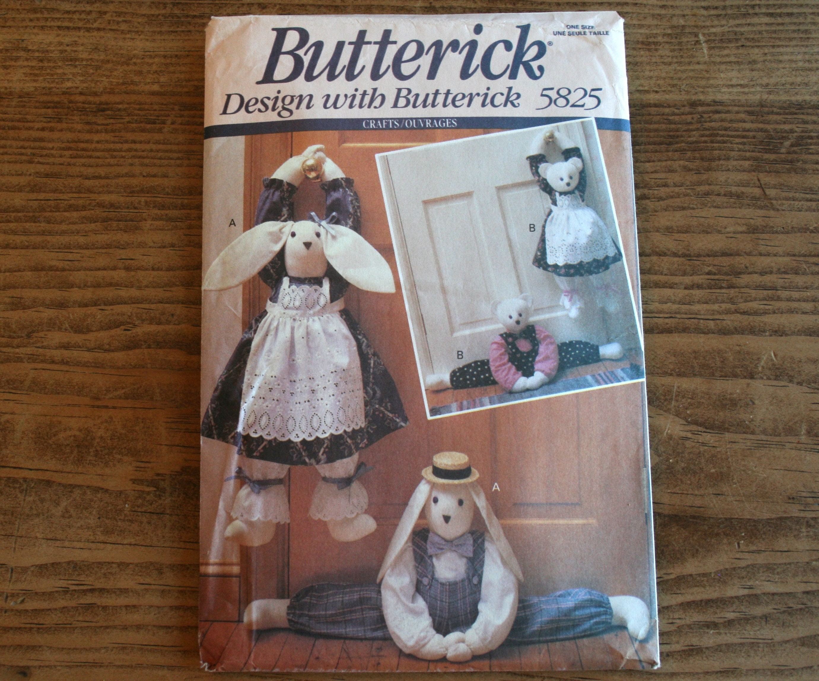 Vintage 1990s Butterick Craft Sewing Pattern 5825 - Charming Draft ...