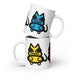 White Mug With 3 Bad Kitties - Etsy