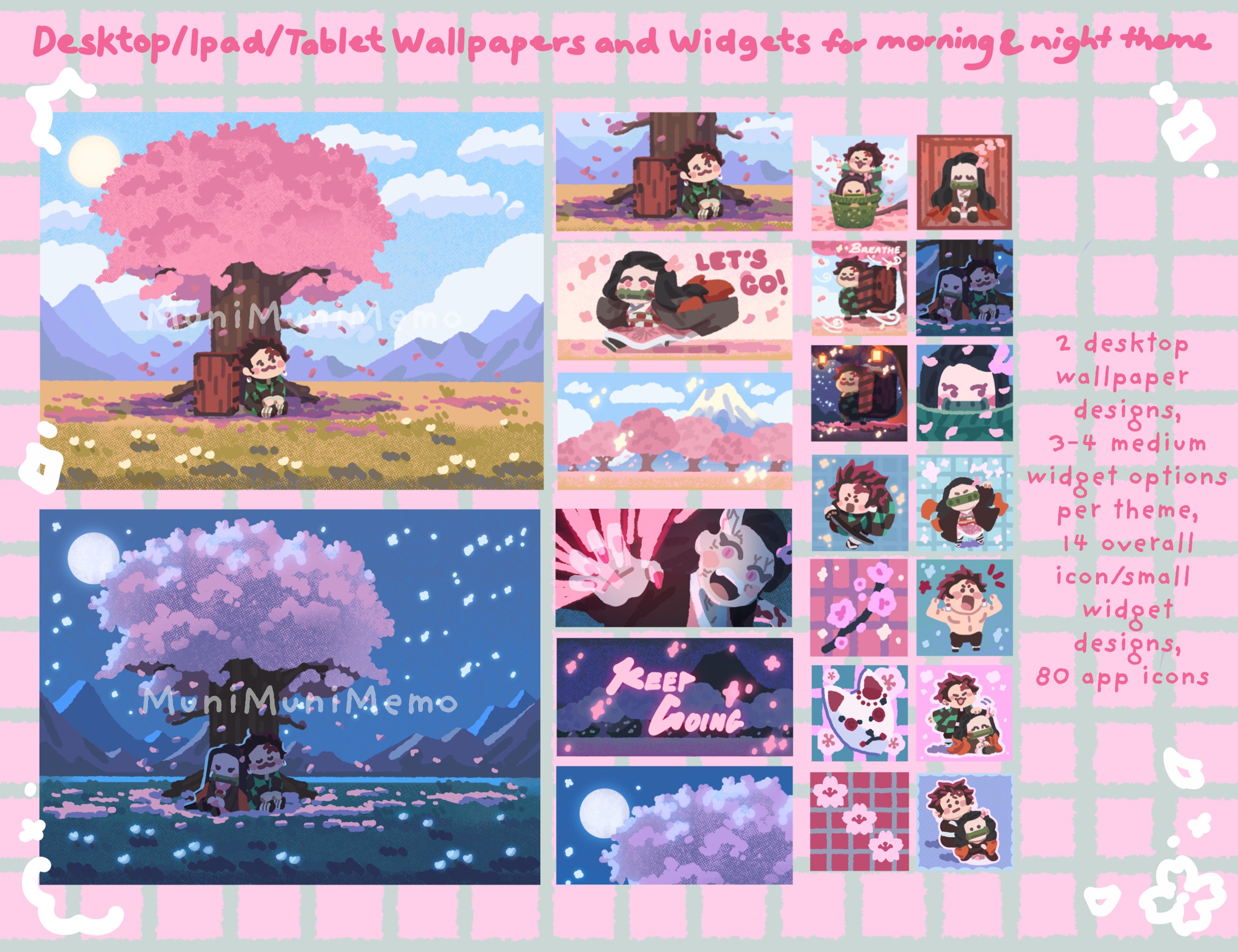 Demon Slayer Theme: Nezuko and Tanjiro Demon Slayer Aesthetic Ios App ...