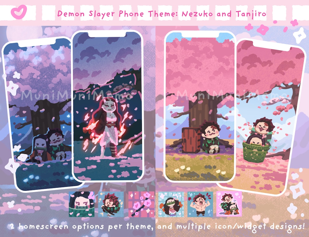 Demon Slayer Theme: Nezuko and Tanjiro Demon Slayer Aesthetic Ios App ...