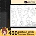 460 Procreate Cartoon Chibi Body, Chibi Lips, Chibi Eye, Chibi Brow ...