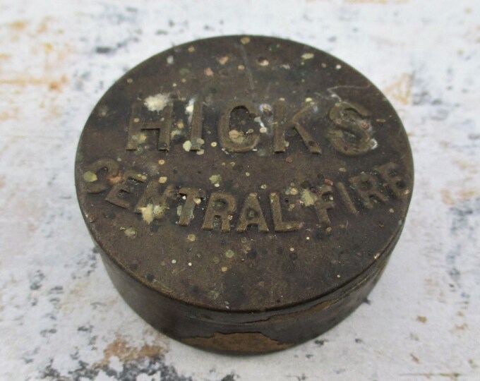 Vintage Hicks Central Fire Percussion Caps Tin - Etsy