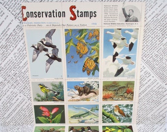 Wildlife Conservation Stamps - Etsy