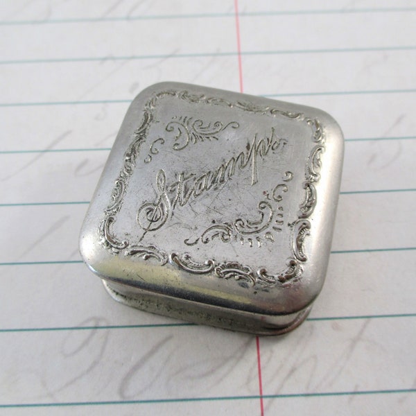 Vintage Stamp Box - Etsy