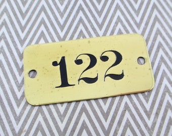 Brass Locker Number - Etsy