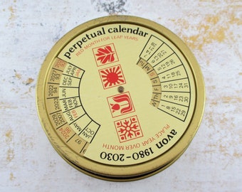 Tin Calendar - Etsy